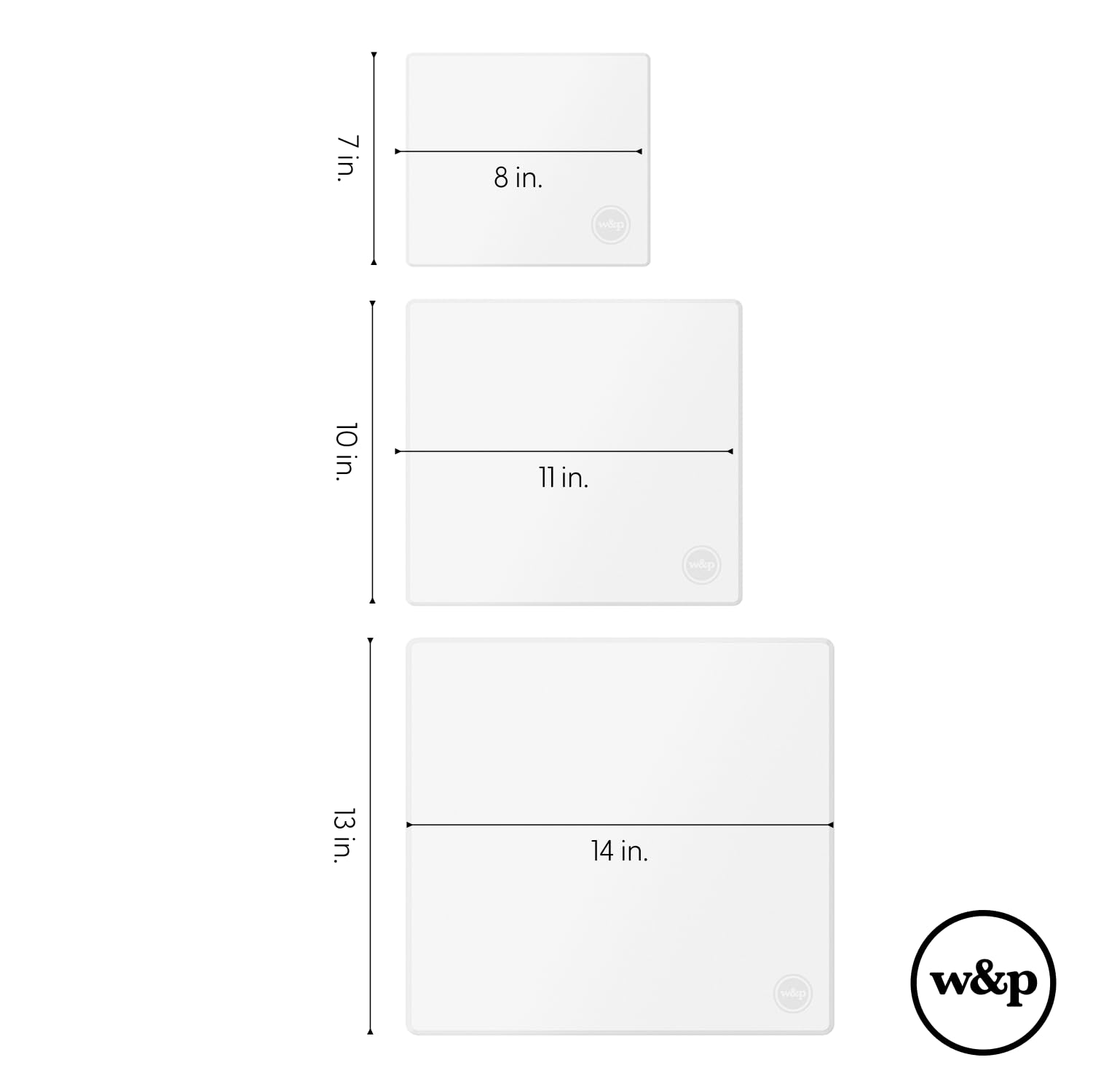 W&P Reusable Silicone Stretch Wrap, 1 Box with 3 Wraps (7x8, 10x11, 13x14), Oven, Dishwasher, Microwave & Freezer Safe, BPA Free