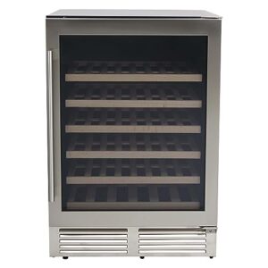 duura elite de510wcszss designer series wine cooler, 51-bottle, silver