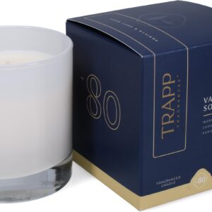 Trapp - No. 80 Vanilla & Soft Musk - 7 oz. Signature Candle - Aromatic Home Fragrance with Earthy Scent of Warm Baltic Amber, Cedarwood Musk, & Vanilla