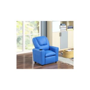 homestock old world opulence pu leather kids recliner chair