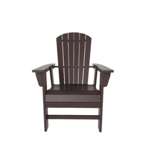 westintrends dylan dylan outdoor patio shell-back adirondack dining chair weather resistant navy blue