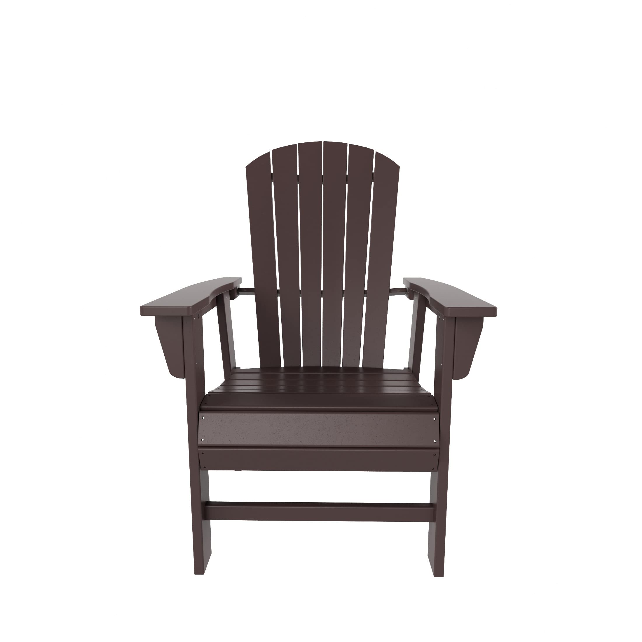 WestinTrends Dylan Dylan Outdoor Patio Shell-Back Adirondack Dining Chair Weather Resistant Navy Blue