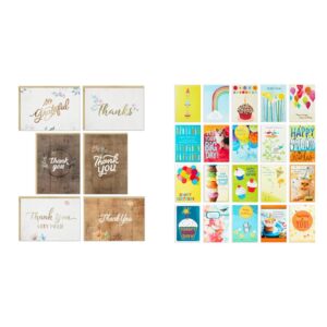 hallmark thank you cards and birthday cards assortment (68 cards with envelopes)