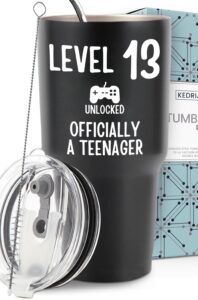 kedrian 13th birthday tumbler 30oz, best 13 year old boy gift ideas, 13 year old boy birthday gifts, gifts for 13 year old boys trendy 2023, 13 year old boy gifts teenager