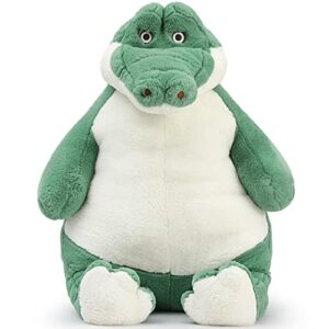 muiteiur 6lbs 28 inch weighted alligator stuffed animals, large weighted stuffed crocodile soft plush pillow, green alligator stuffed toy gift for kids adults