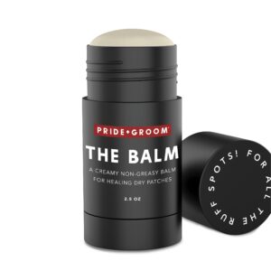 pride and groom the balm – creamy, non-greasy balm for dogs & cats made from clean ingredients, shea butter, essential oils & vitamins to moisturize & heal paws, noses, dry patches, & more – 2.5 oz