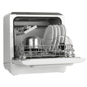 dishwasher countertop，countertop dishwasher with water tank, leak-proof ，portable dishwasher with drying .360°spray with upper and lower double spray arms.with 5 washing modes.