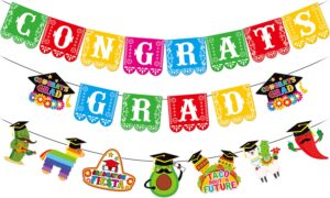 mexican graduation party decorations 2025, fiesta theme congrats grad banner class of 2025 garland, college high school senior taco bout a grad graduate party decoration