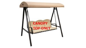 alisun replacement canopy top for model#gss00132d cunningham 3-seater patio swing (top only)