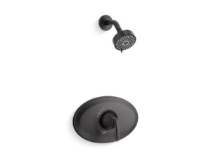 kohler k-ts21947-4g-bl remodel rite-temp shower trim kit, 1.75 gpm, matte black