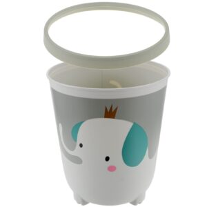 waste paper basket round trash can cartoon elephant garbage bin plastic waste basket garbage container rubbish bin holder for home office kitchen bathrooms