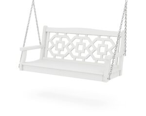 martha stewart mstgs481wh chinoiserie 48" swing, white