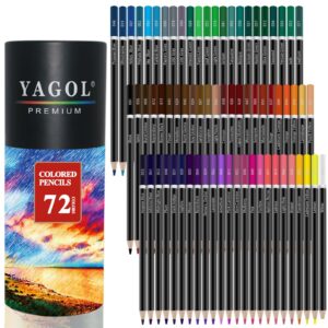 yagol colored pencils for adult coloring books, 72 colored professional drawing pencils, coloring pencils for adults beginners teen & pro.