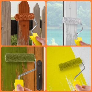 WHIIOKO Small Paint Roller Brush 2 Inch Paint Roller 10 Pcs Mini Paint Roller Kit Paint Rollers for Painting are Suitable for Various Paint DIY Projects for Example,on Walls, Cabinets,Doors.