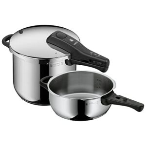 wmf perfect – set with quick cooker diameter 22 cm diameter of 6 litres and half + body 3 litres cromargan stainless steel for induction