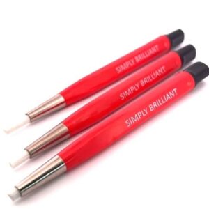 fiberglass scratch brush pen - 3 pack - jewelry, watch, coin cleaning, electronic applications, removing rust and corrosion