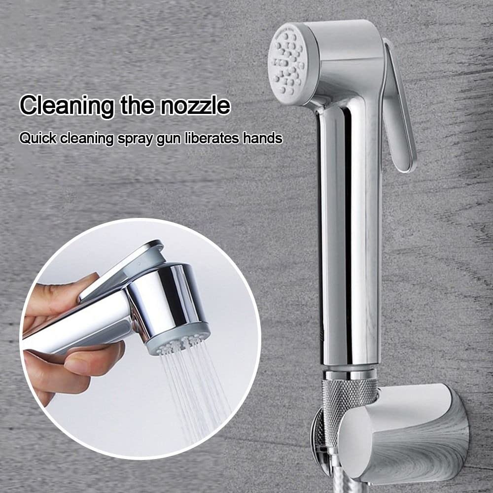 Andy's Orchids 2pcs Sprayer Shower Head, Toilet Bidet Douche Spray Self Cleaning Bidet Shower Hand Sprayer Shower Head Toilet Accessories Hand Bidet Faucet