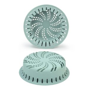 vohcto silicone drain hair catcher bathroom sink bathtub drain strainers for pop up and regular drains (gray)