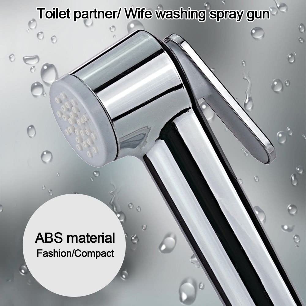 Andy's Orchids 2pcs Sprayer Shower Head, Toilet Bidet Douche Spray Self Cleaning Bidet Shower Hand Sprayer Shower Head Toilet Accessories Hand Bidet Faucet