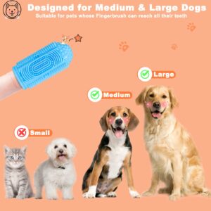 YUEYUEJIA Dog Toothbrush Finger Toothbrush Dog Tooth Brushing Kit 4Pack Dog Finger Toothbrush for Dog Teeth Cleaning&Dog Dental Care Dog Tooth Brush Dog Toothbrush Kit Pet Toothbrush