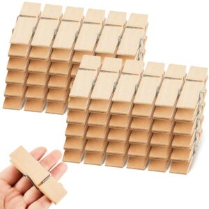 kigley 90 pcs large wooden clothespins extra wide 2.83 inches length sturdy wooden clothespin heavy duty clothes pin diy wooden clips for laundry hanging clothes craft food opened bags display diy