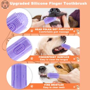 YUEYUEJIA Dog Toothbrush Finger Toothbrush Dog Tooth Brushing Kit 4Pack Dog Finger Toothbrush for Dog Teeth Cleaning&Dog Dental Care Dog Tooth Brush Dog Toothbrush Kit Pet Toothbrush