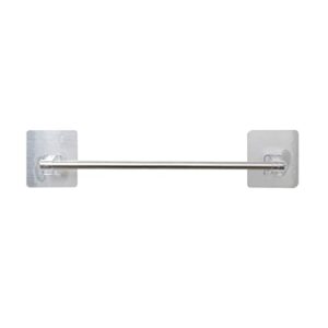 starms stainless steel bath towel holder self adhesive wall mounted hanger towel rack single rod organiser for home kitchen