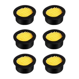 6pcs air compressor replacement filter elements for 1/2'' 1/4" 3/8"air compressor intake paper filter sound muffler accessories for generators, blowers, exhaust ports he015