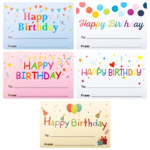 anwyll happy birthday gift tags name stickers,happy birthday to from sticker gift labels,100 pcs 3x2 inch self-adhesive birthday present stickers for birthday party,gift wrapping,envelope seals