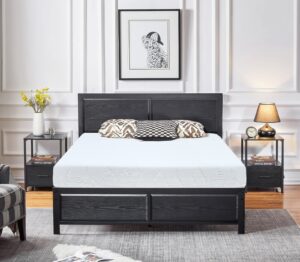 irvine home collection twin size 8-inch, gel memory foam mattress, medium firm feel, breathable, cool sleep and pressure relief, certipur-us certified, temperature balanced