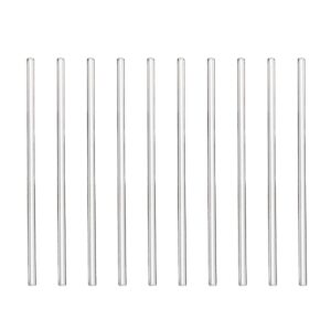 10pcs glass stirring rod 5.9" length stir rod mixing tools with both ends round, high temperature resistant