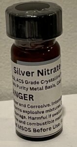 silver nitrate crystal powder 5 grams / >99.9% pure acs grade / 5g