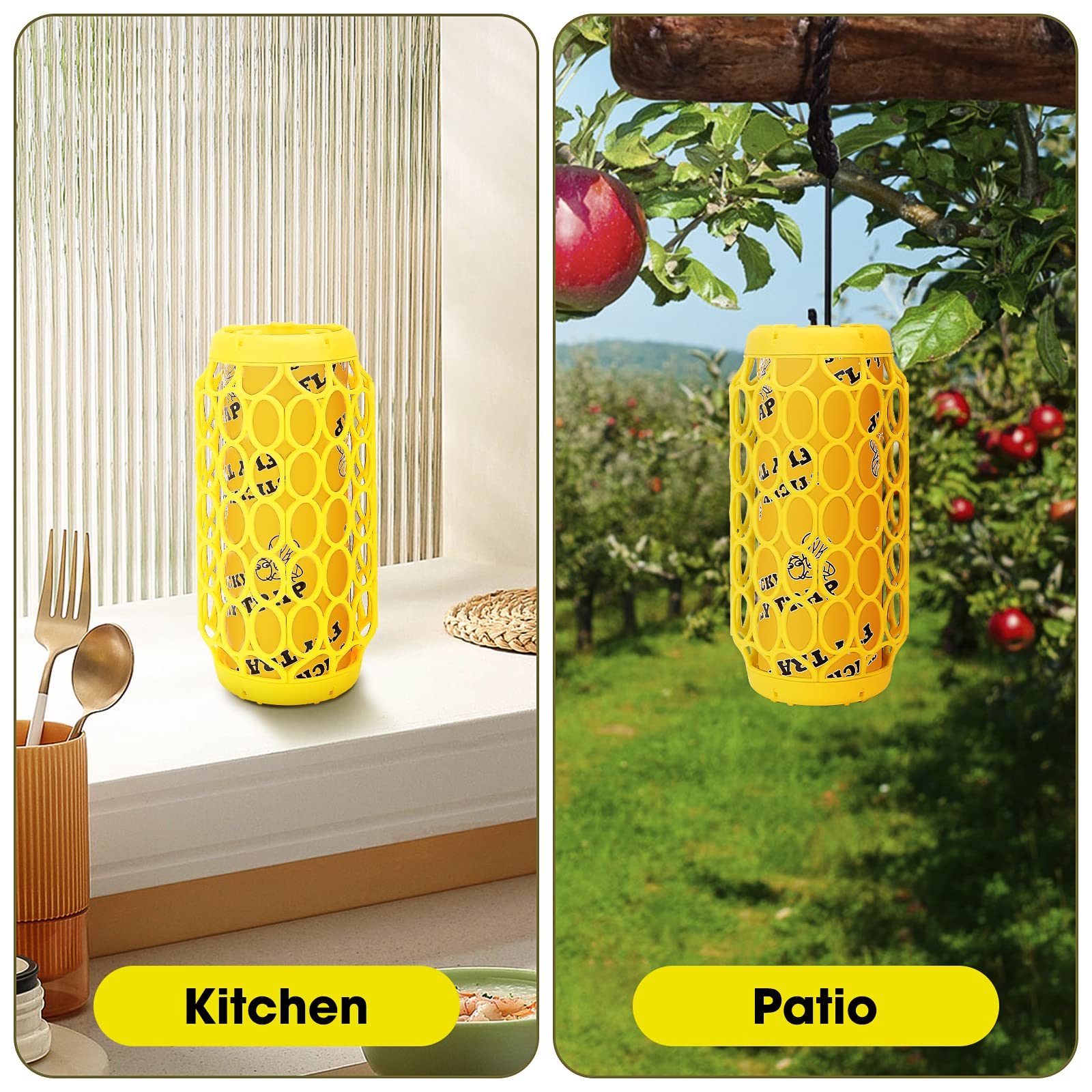 Wasp Trap Outdoor Hanging, Yellow Jacket Killer, Carpenter Bee Sticky Traps for Outside