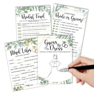 40 greenery funny bridal shower games 20 guests - wedding games for bridal shower games for guests, couples wedding shower games for couples, guess the dress bridal shower game, bridal party games