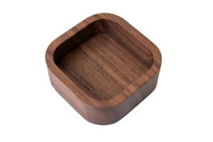 hardwood ring tray | tiny wood ring holder | black walnut square …