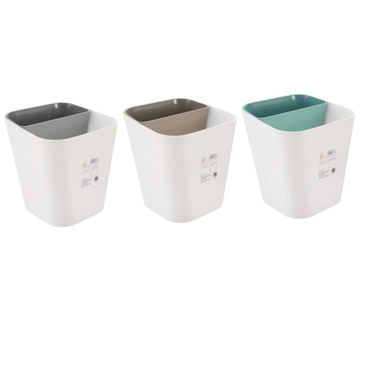 Office Garbage Cans Plastic Container Trash Container for Cars Car Trash Can Dual Trash Containers Table Trash Bin Garbage Container Home Trash Can Home Wastebasket Japanese Travel