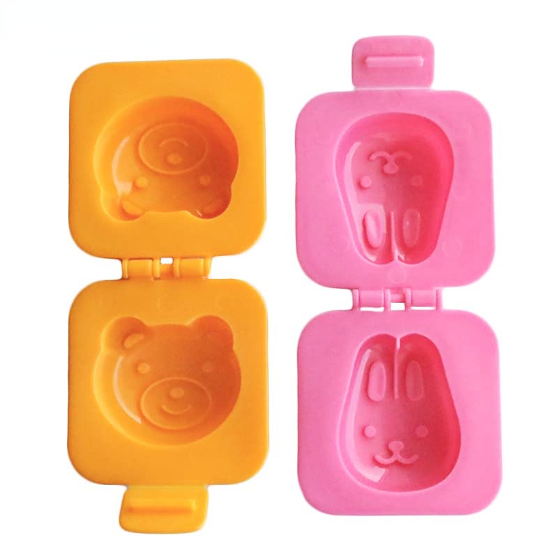 3Pcs Boiled Egg Mold Cute Cartoon 3D Egg Ring Mould Bento Maker Cutter Decorating Egg Tool 5 * 4.5 * 5CM