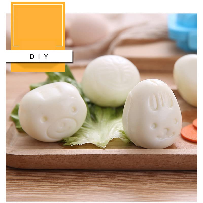 3Pcs Boiled Egg Mold Cute Cartoon 3D Egg Ring Mould Bento Maker Cutter Decorating Egg Tool 5 * 4.5 * 5CM