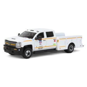 truck 1/64 2018 chevrolet silverado 3500 service bed pickup union pacific maintenance dually drivers 11 46110-c