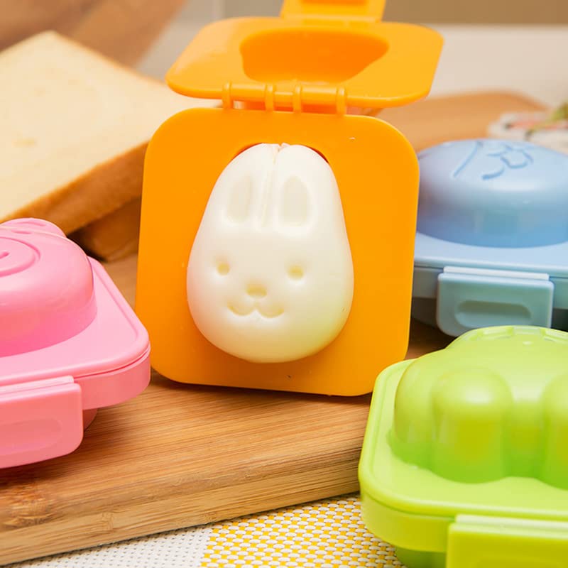 3Pcs Boiled Egg Mold Cute Cartoon 3D Egg Ring Mould Bento Maker Cutter Decorating Egg Tool 5 * 4.5 * 5CM