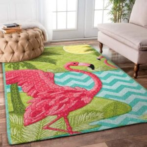 flamingo pink area rug,summer door mat flamingo,tropical flamingo carpet for classroom for living room bedroom anti-skid flamingo rug carpet floor mat kitchen rugs, flamingo gifts