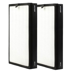 2 genuine puroair 400 replacement filters - replacement filter for puroair 400 - captures smoke, pollen, dust, odors and more (2-pack)