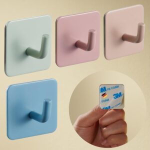 dekazia® 4pcs cute wall hooks cute hooks kids wall hooks kids towel hooks colorful wall hooks kids room funky wall hooks kids hooks for wall cute hooks for wall backpack kids coat hooks self-adhesive