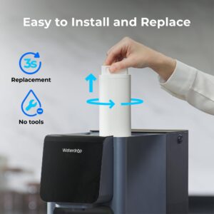 Waterdrop 𝐖𝐃-𝐀𝟏-𝐂𝐅 Filter, Replacement for 𝐖𝐃-𝐀𝟏 Countertop Reverse Osmosis Hot and Cold water Dispenser, 6-month Lifetime