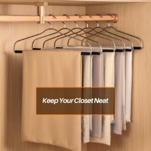 FREZON Extra-Wide Drapery Hangers Blanket Hangers Heavy Duty Space Saving with Nonslip Tube- Great for Quilts, Sleeping Bags, Comforters, Table Cloths(8 Pack)