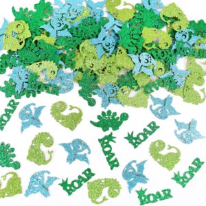 keaziu 200pcs dinosaur confetti cute dino theme roar birthday party baby shower table confetti kids boys girls table confetti party decoration for baby shower children birthday party decor