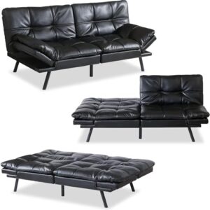 muuegm 267pu-bk-222 sofabed, medium, black-update