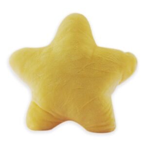 aucooma star plush pillow, star shape stuffed toy soft for kids yellow 15.7 inch