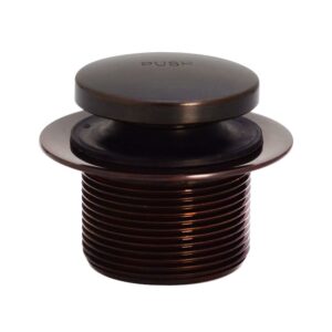 westbrass d3322-12a 1-1/2" npsm tip-toe bathtub drain plug - coarse thread, antique bronze