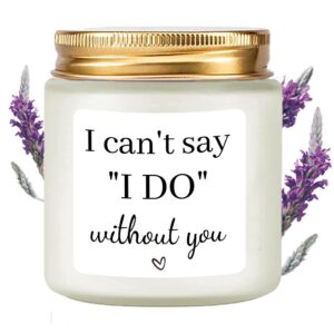 lamiveenla bridesmaid gifts scented candle lavender - funny matron of honor gifts gifts for bridesmaids matron of honor proposal gifts maid of honor proposal gifts soy candle 4oz